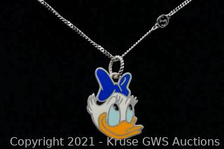 Gucci x Disney Daisy Duck Necklace Sold Out Auction Kruse GWS Auctions